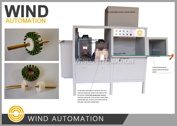 Fluid Bed Epoxy Powder Coating Machine For Armature Stator Stack ...