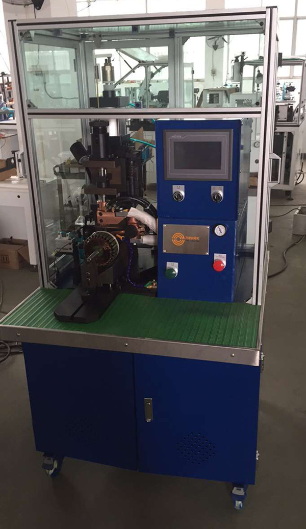 Wire Spot Commutator Fusing Machine 12V 24 V DC Brushed Motors Hot Staking